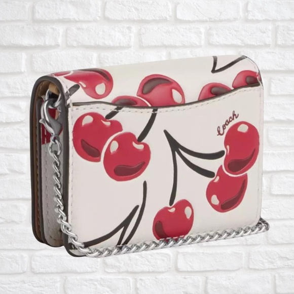 Coach | Bags | Coach Cherry Print Crossbody Wallet Nwt | Poshmark